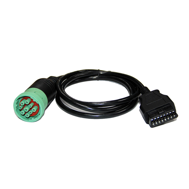 GREEN J1939 FEMALE TO OBD2 FEMALE Cable 1 5m